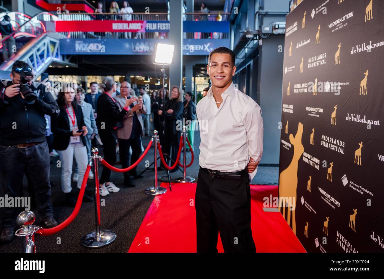 UTRECHT - Actor and rapper Bilal Wahib on the red carpet prior to the ...