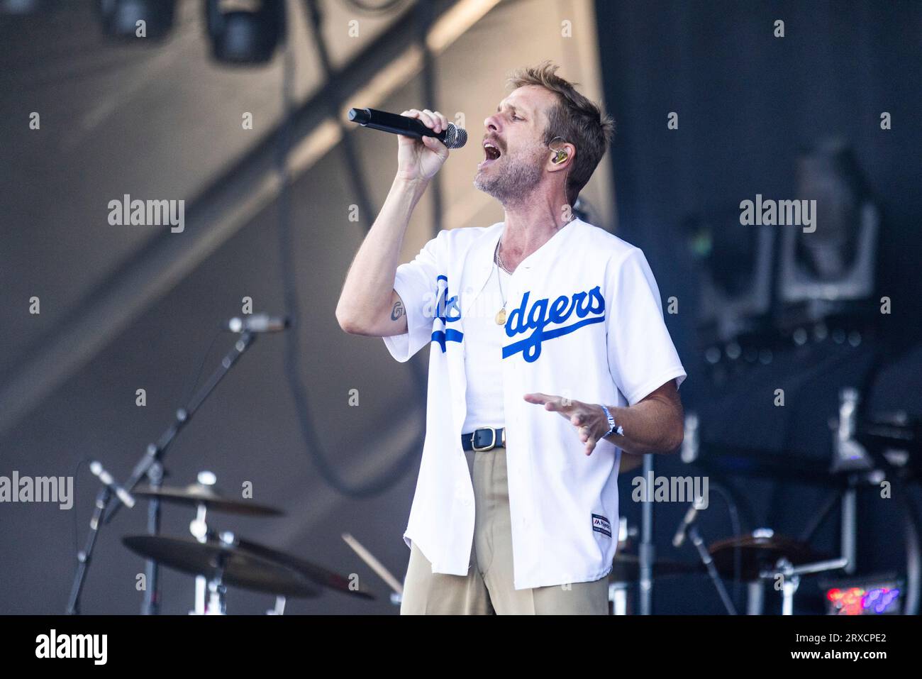 Aaron Bruno of AWOLNATION performs during Louder Than Life Music ...