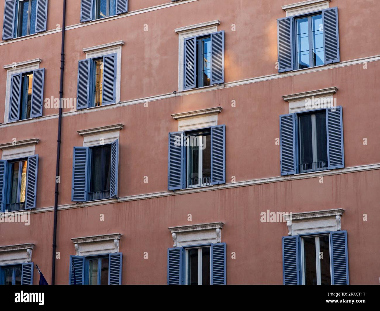 Building facades windows and architecture in Rome, Italy Stock Photo ...