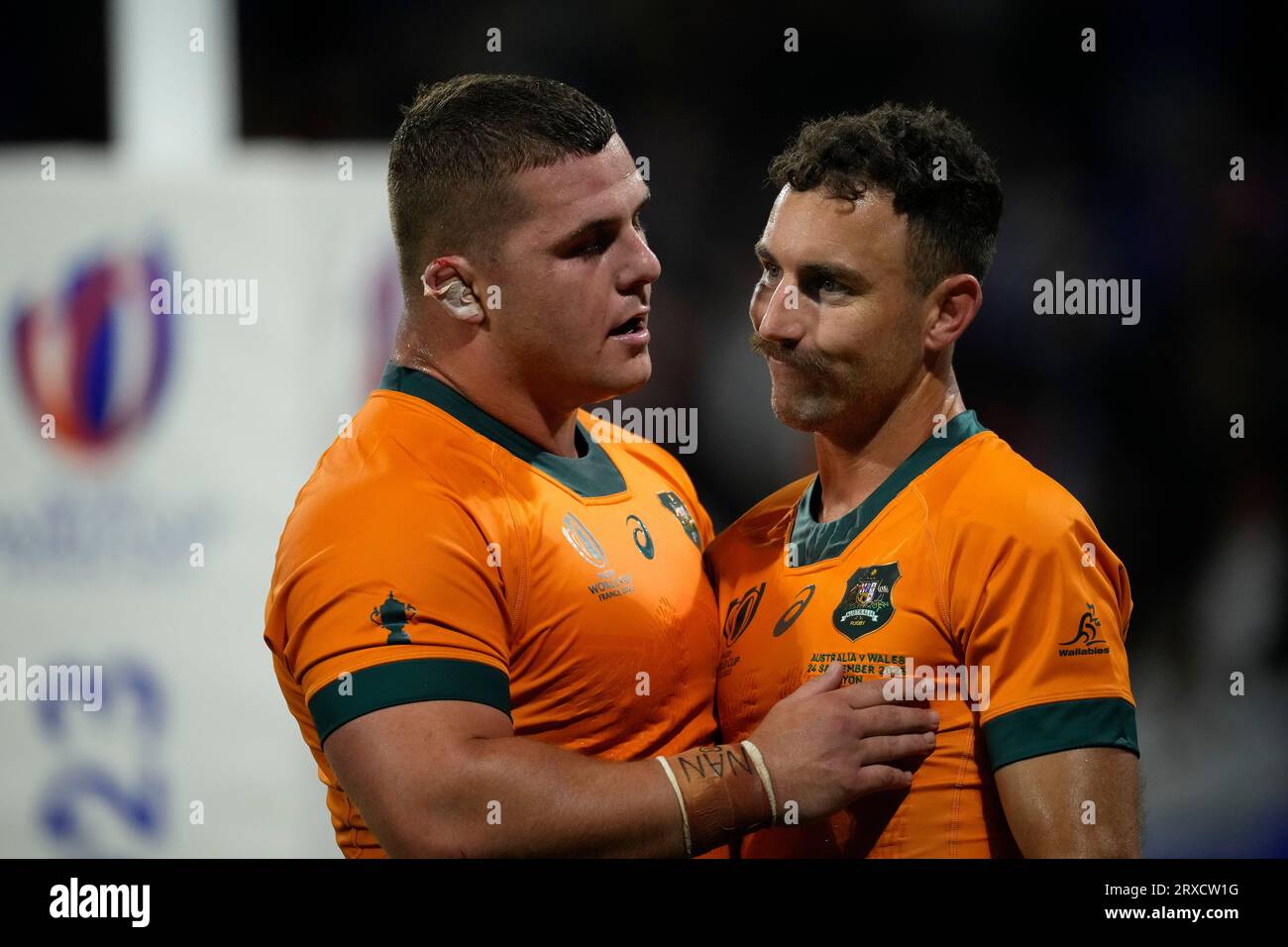 Australia's Nic White, right, and Australia's Blake Schoupp react after ...