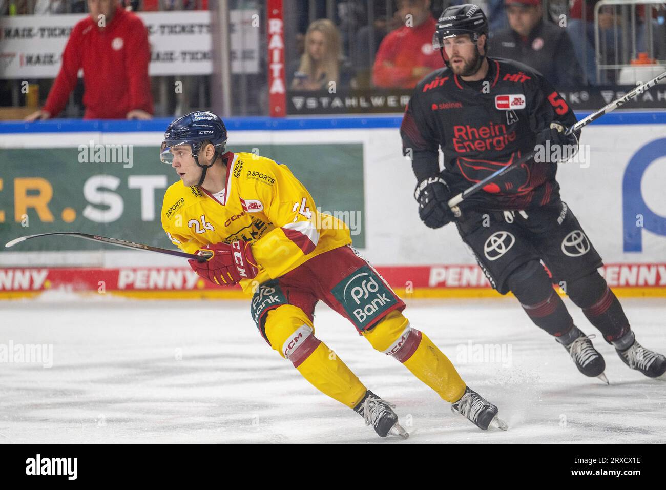 24.09.2023, Lanxess-Arena, Koeln, GER, DEL, Koelner Haie vs ...