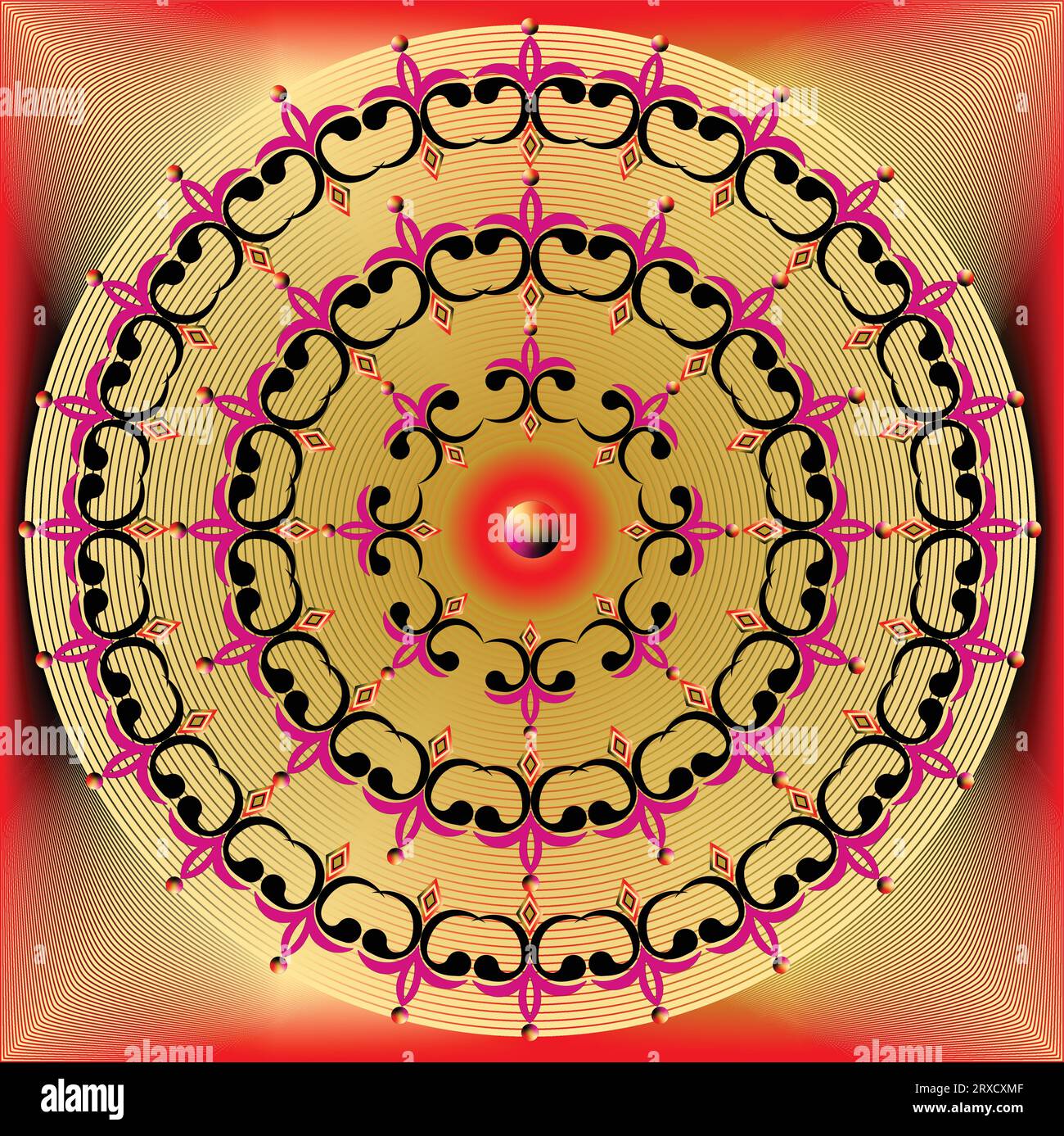 Radial designs Stock Vector Images - Alamy