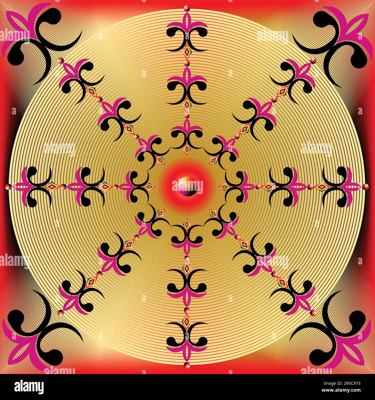 Radial designs Stock Vector Images - Alamy