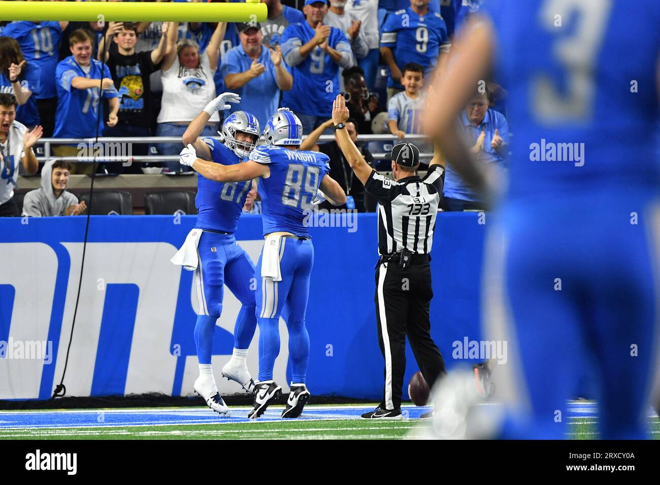 DETROIT, MI - SEPTEMBER 24: Detroit Lions TE (87) Sam LaPorta ...