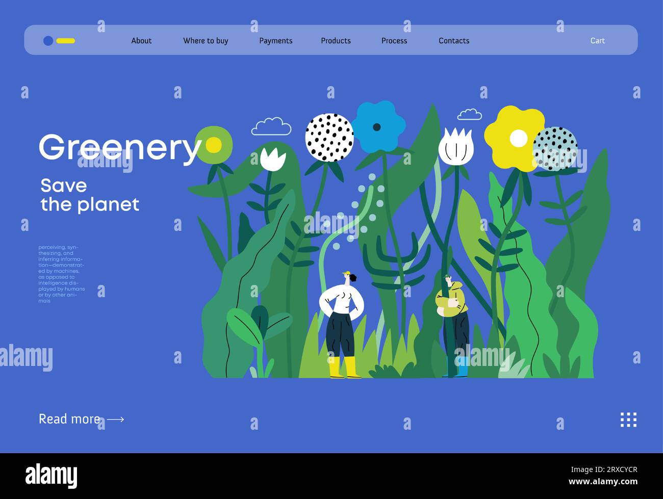 Biodiversity in the garden Stock Vector Images - Alamy