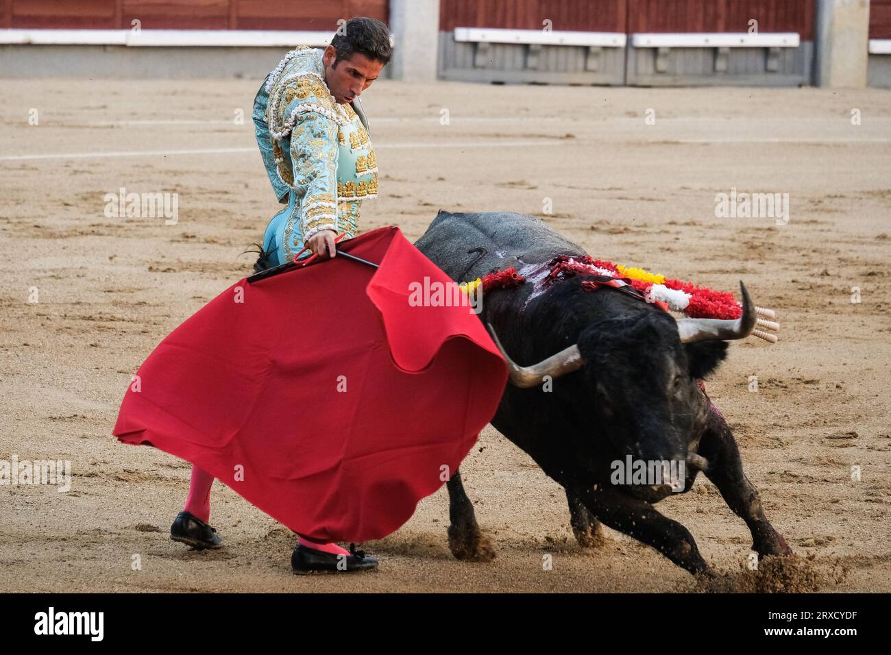 The bullfighter Serafín Marín during the bullfight of Corrida de Toros ...