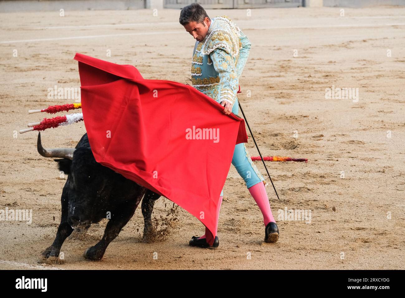 The bullfighter Serafín Marín during the bullfight of Corrida de Toros ...