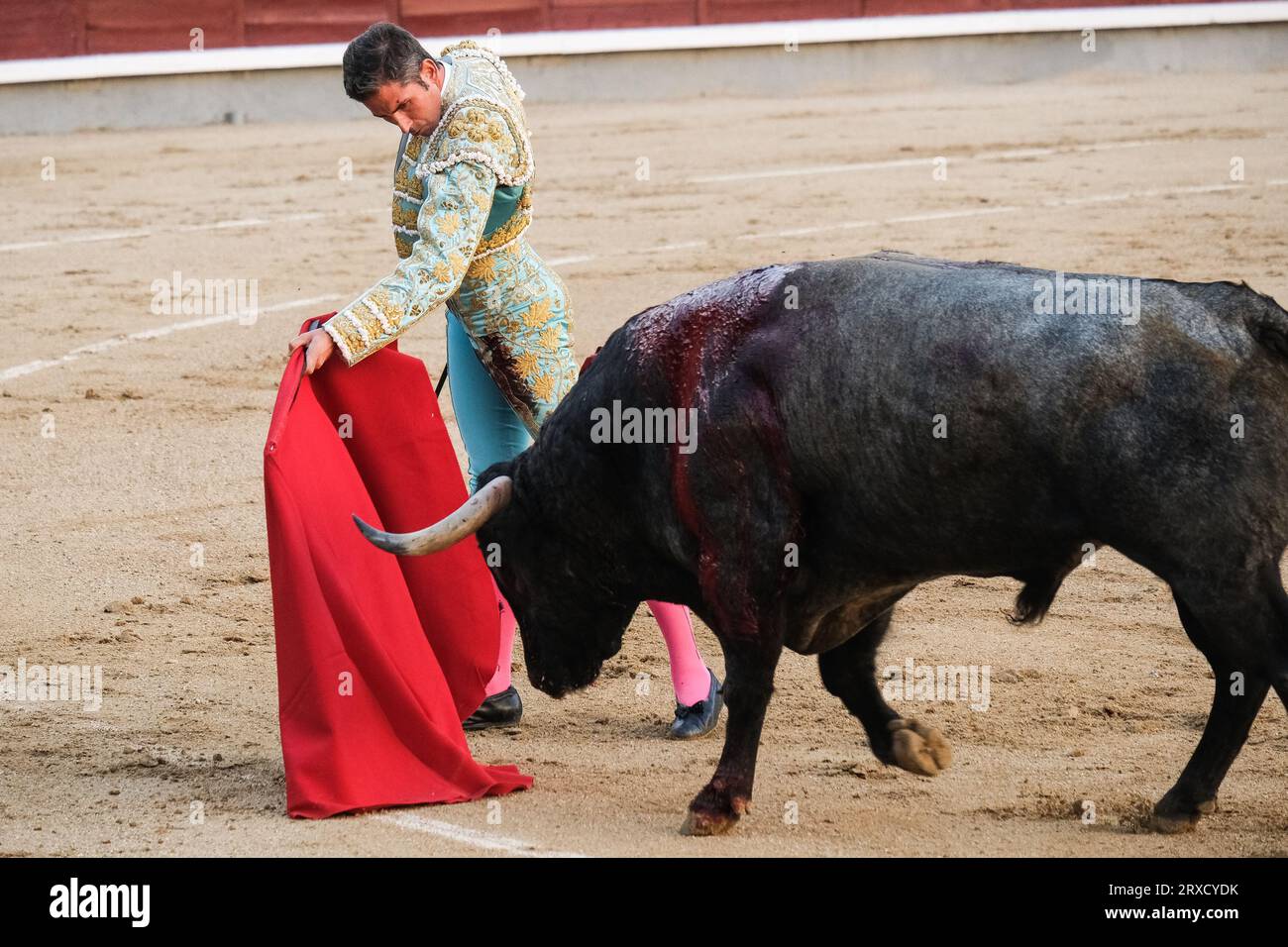 The bullfighter Serafín Marín during the bullfight of Corrida de Toros ...