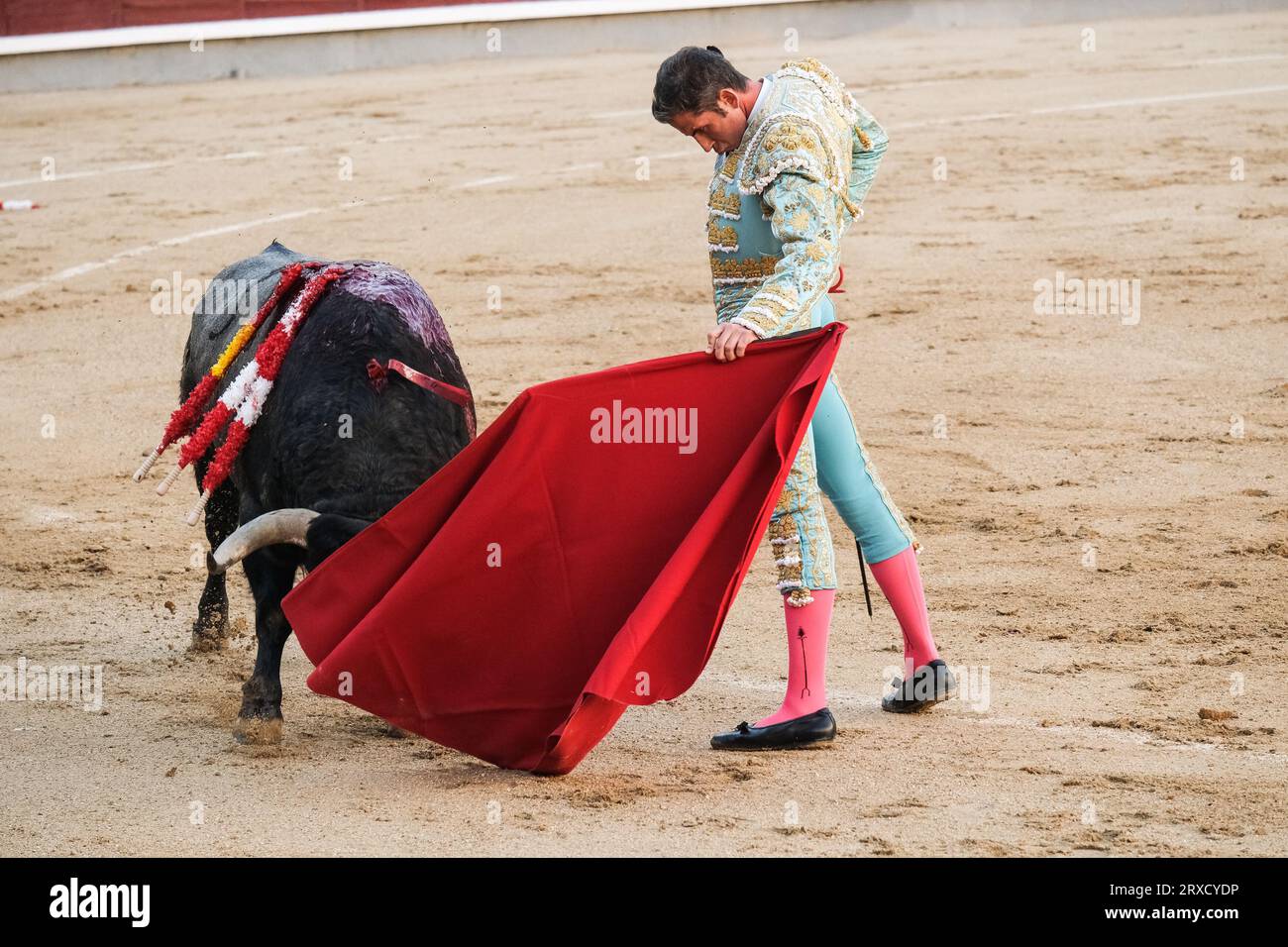 The bullfighter Serafín Marín during the bullfight of Corrida de Toros ...