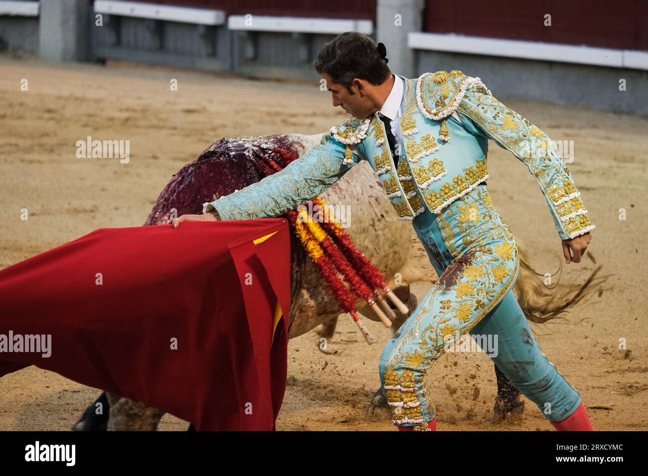The bullfighter Serafín Marín during the bullfight of Corrida de Toros ...