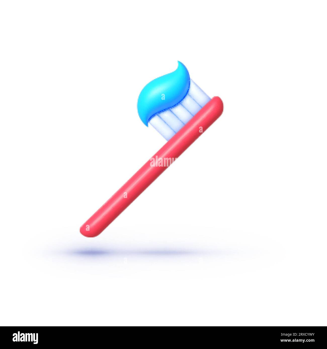 Toothbrush 3d, great design for any purposes. Vector illustration Stock ...