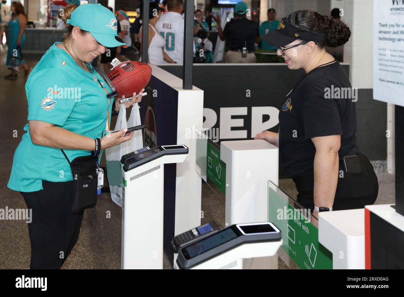 IMAGE DISTRIBUTED FOR PEPSICO - Miami Dolphins fan interacts with the ...
