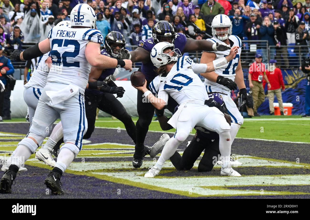 Baltimore, United States. 16th Nov, 2020. Indianapolis Colts ...