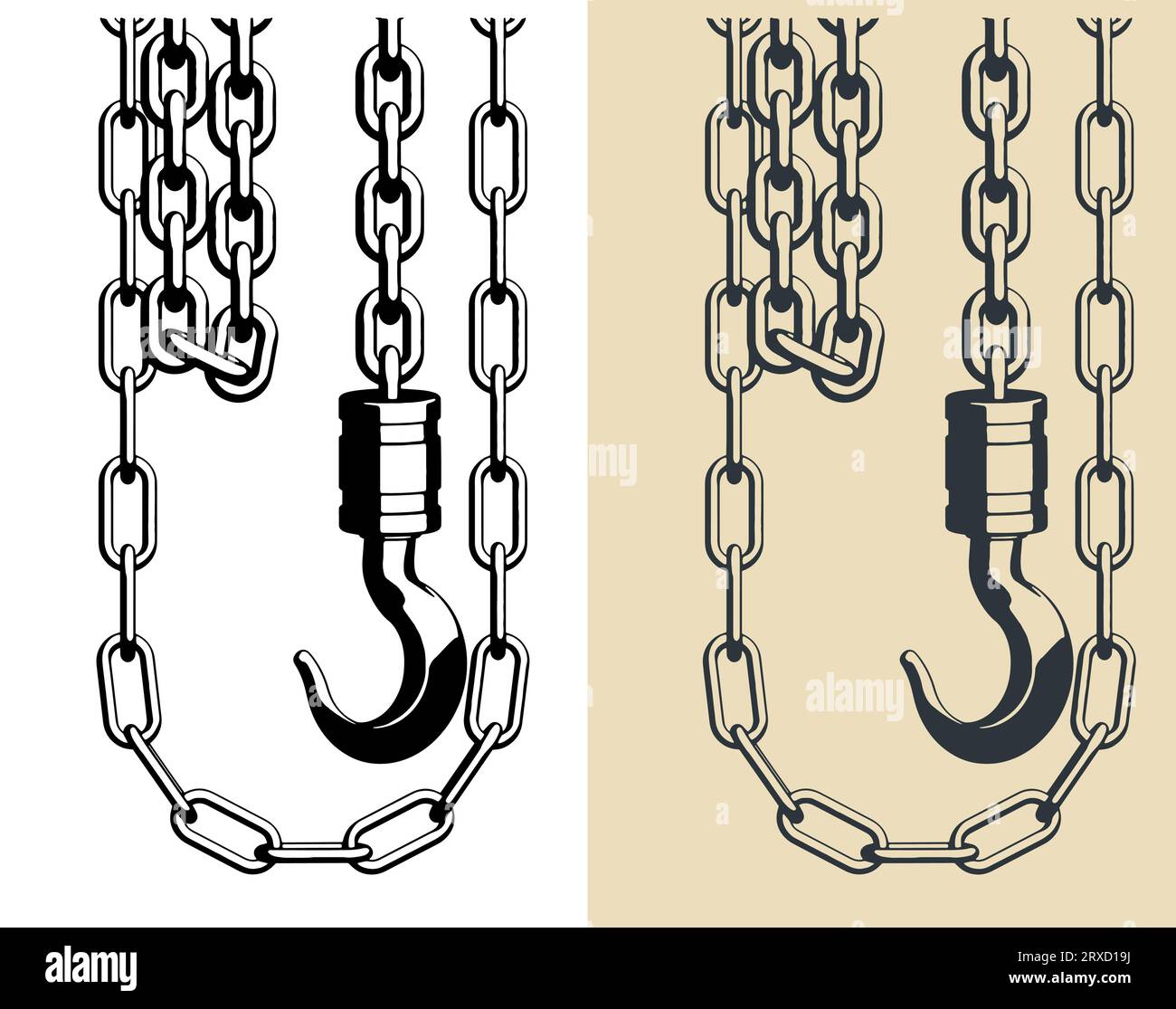 Hook block vector Stock Vector Images - Alamy