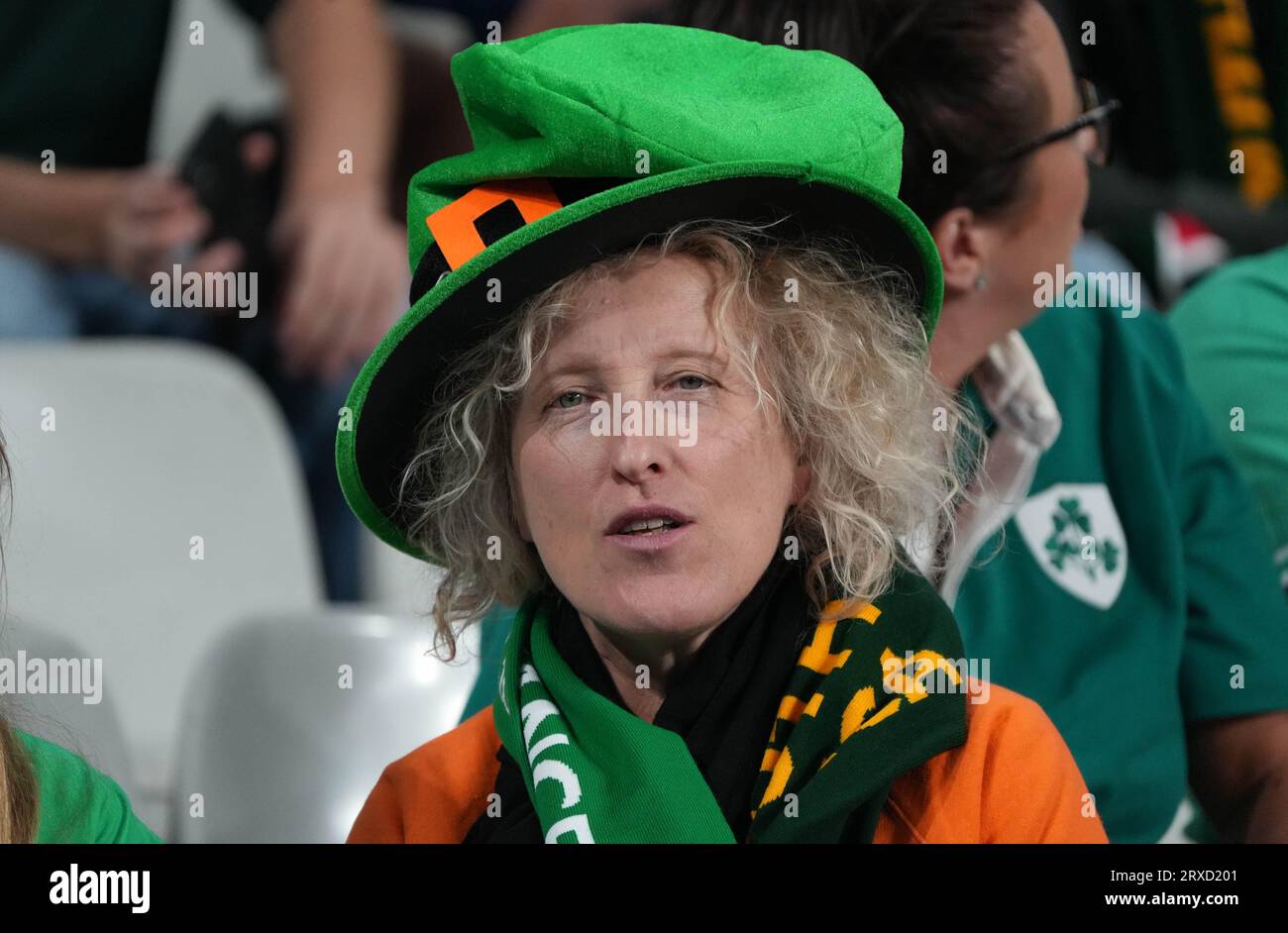 Supporter of Ireland during the World Cup 2023, Pool B rugby union ...