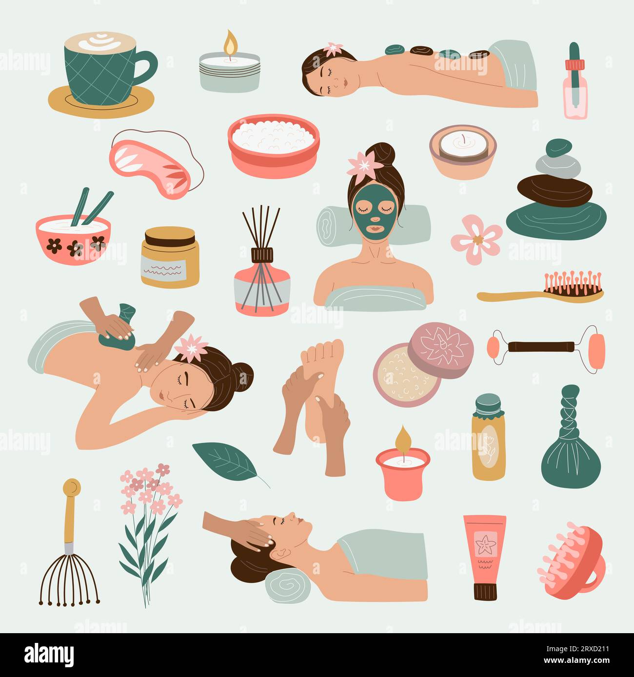 White lady stone Stock Vector Images - Alamy