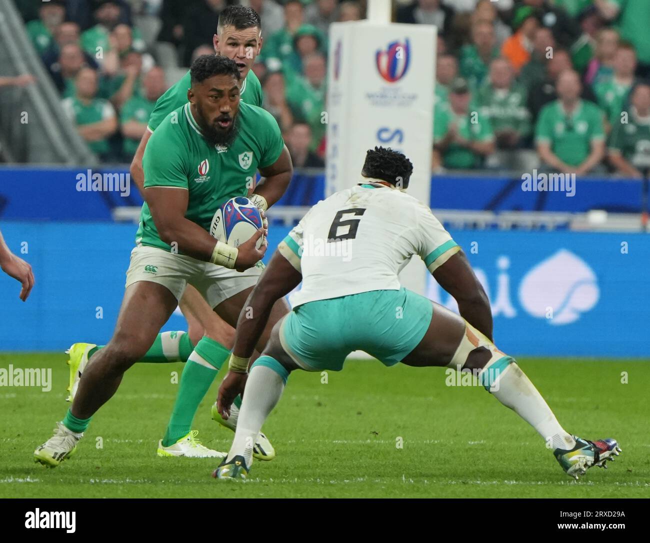 Bundee AKI of Ireland during the World Cup 2023, Pool B rugby union ...
