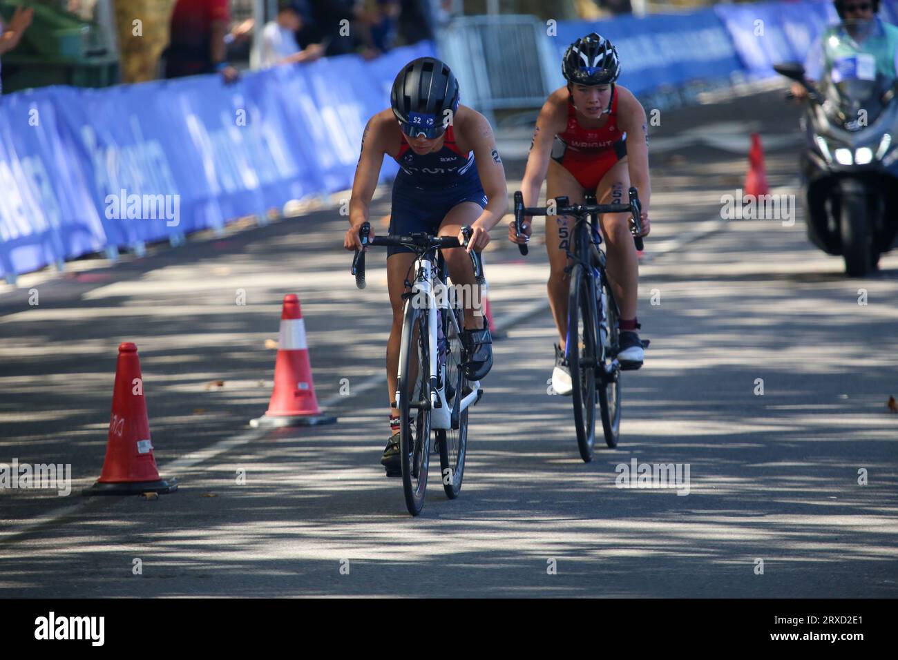Pontevedra, Spain, 24th September, 2023: Korean triathlete, Gayeon Park ...
