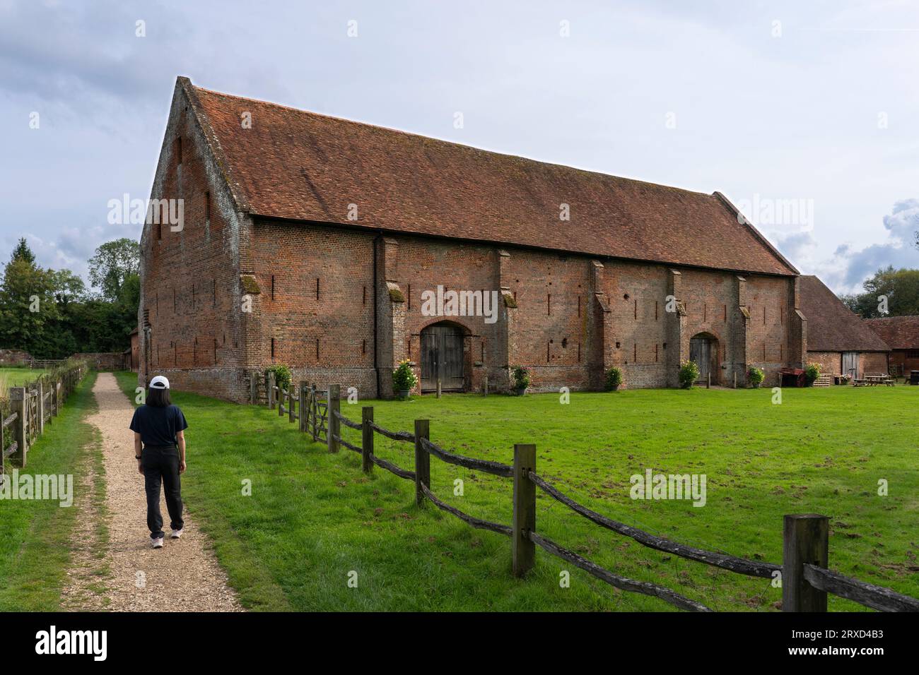The 16th Century Tudor Great Barn. Built from over a million bricks and ...