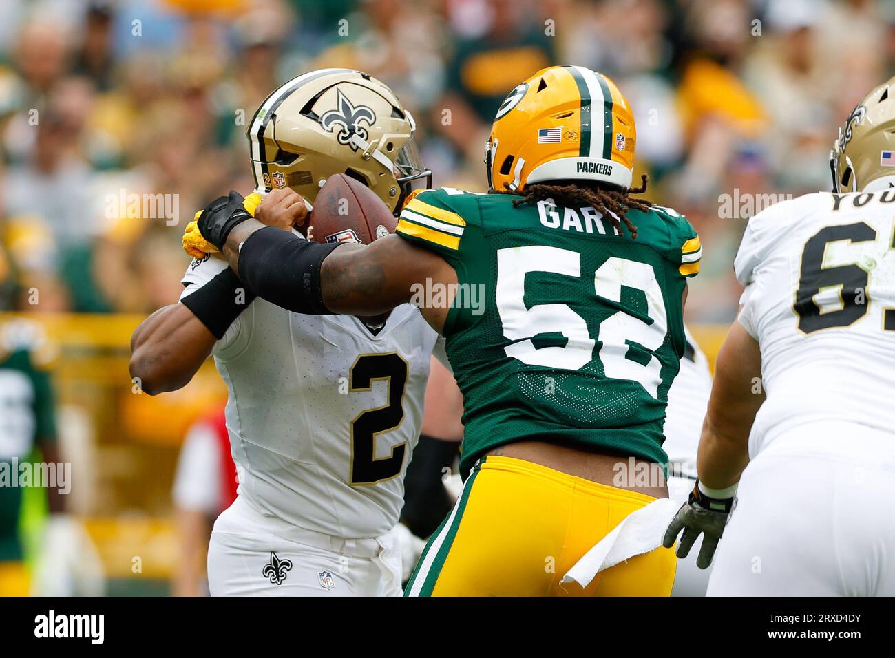 Green Bay, Wisconsin, USA. 24th Sep, 2023. Green Bay Packers linebacker ...