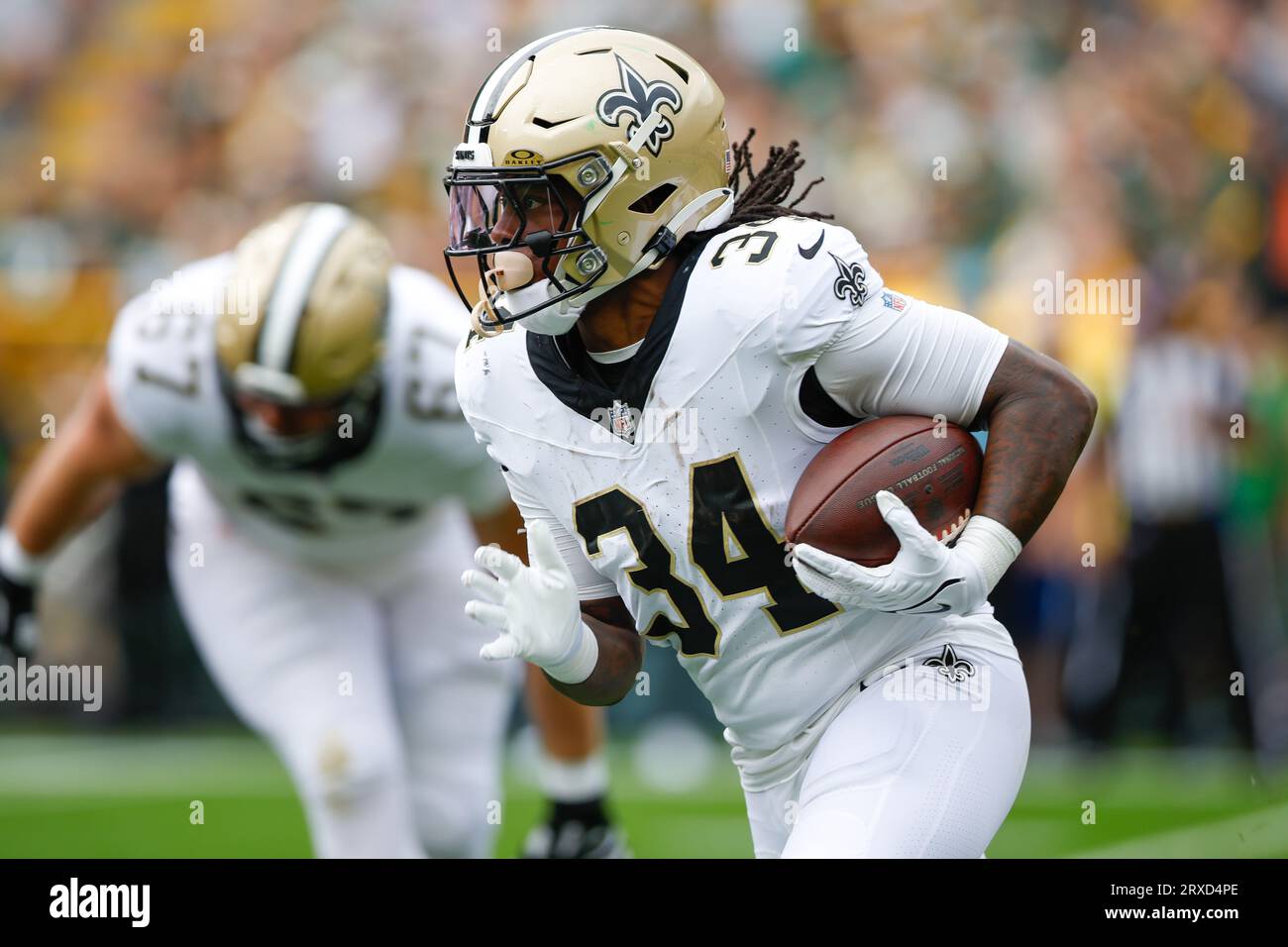 September 24, 2023: New Orleans Saints running back Tony Jones Jr. (34 ...