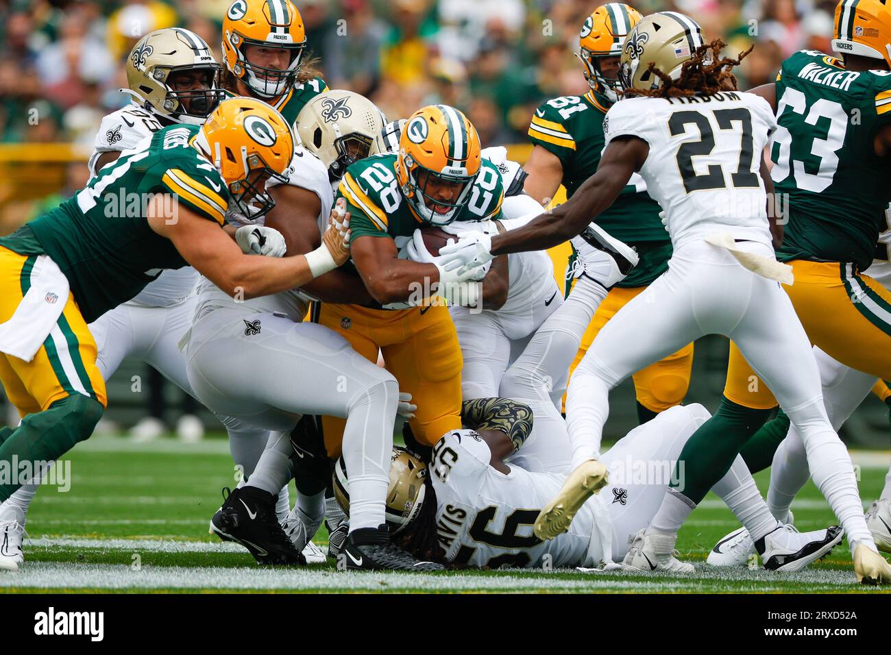 Green Bay, Wisconsin, USA. 24th Sep, 2023. Green Bay Packers running ...