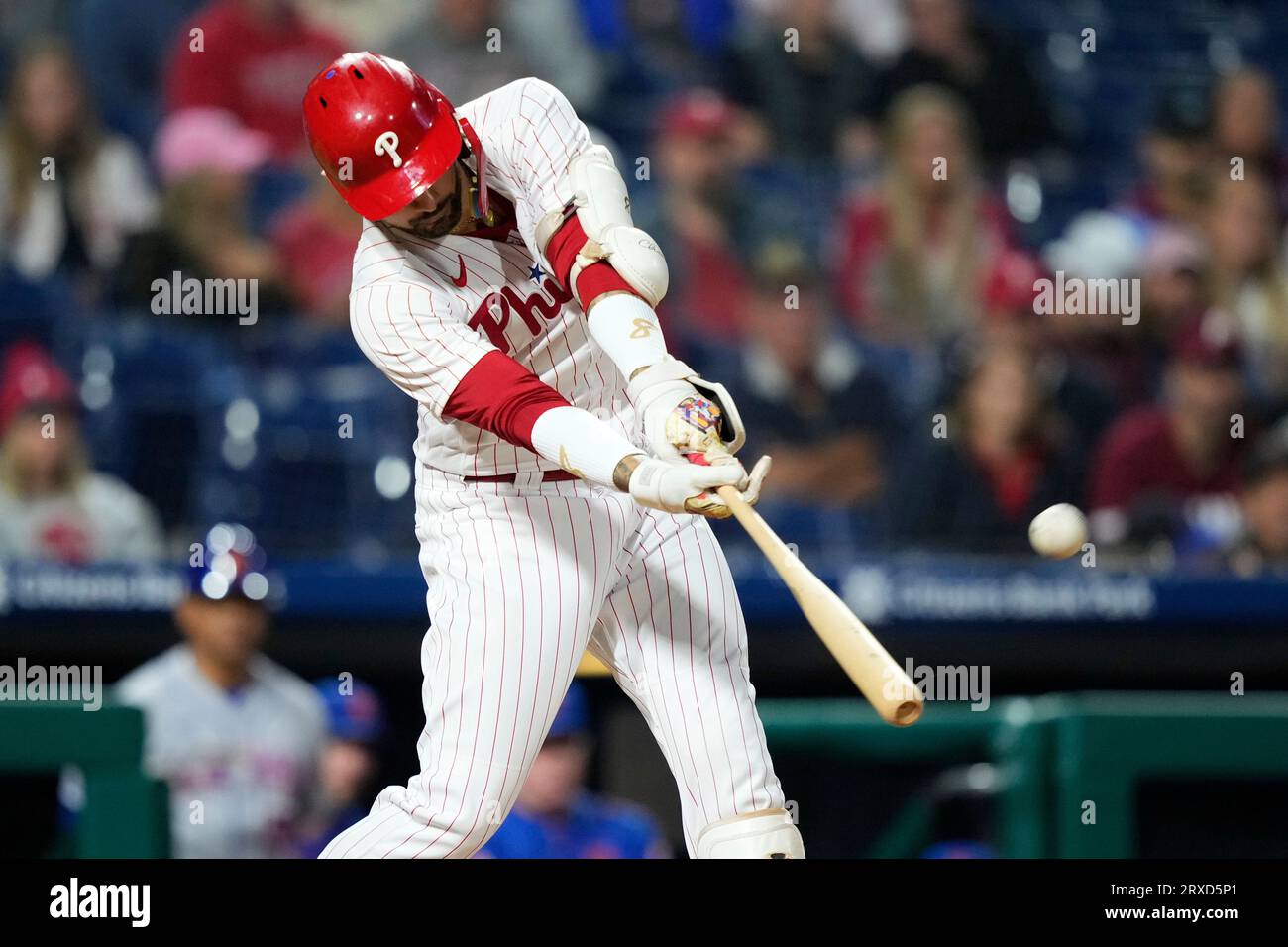 Philadelphia Phillies' Nick Castellanos hits a two-run home run against ...