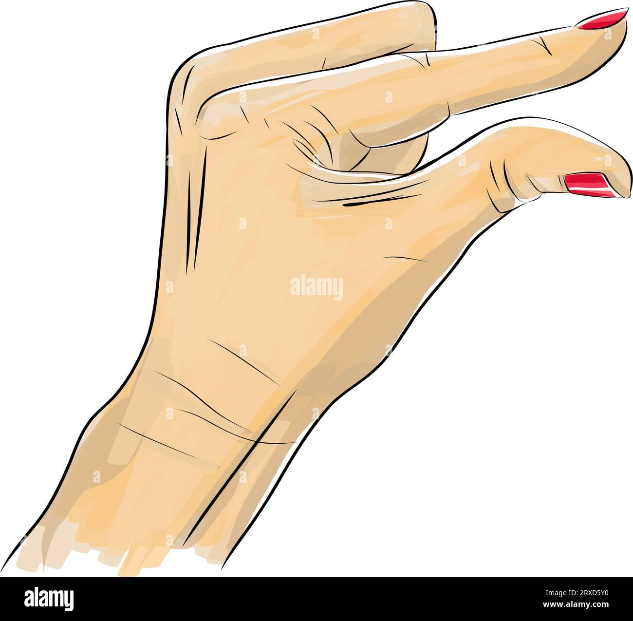 Hand measurement gesture hi-res stock photography and images - Alamy