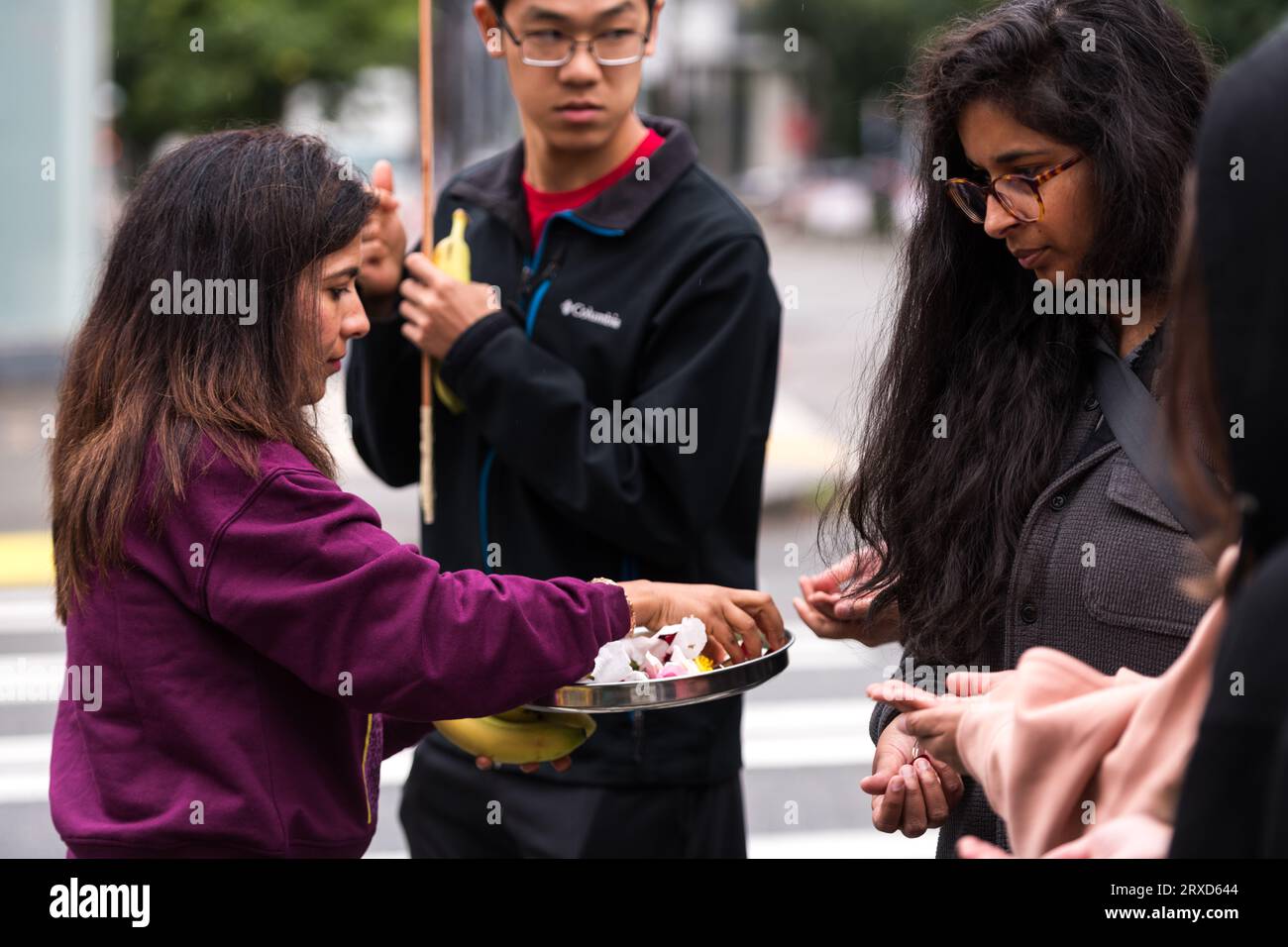 Seattle, USA. 24th Sep 2023. The UTSAV community gather in Denny Park ...