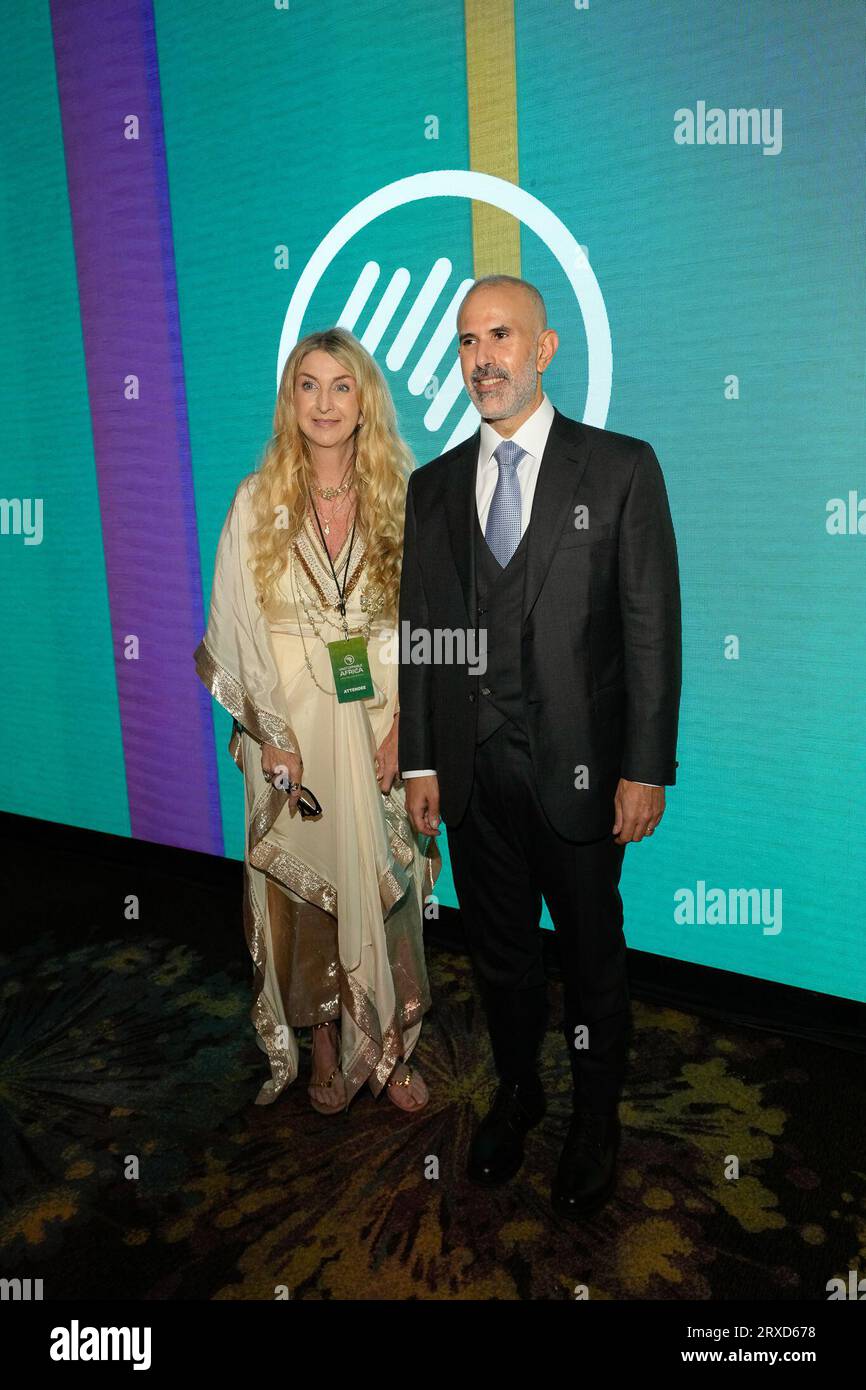 New York, New York, USA. , . Ann Rosenberg, H.E. Sheikh Jarrah Jaber ...