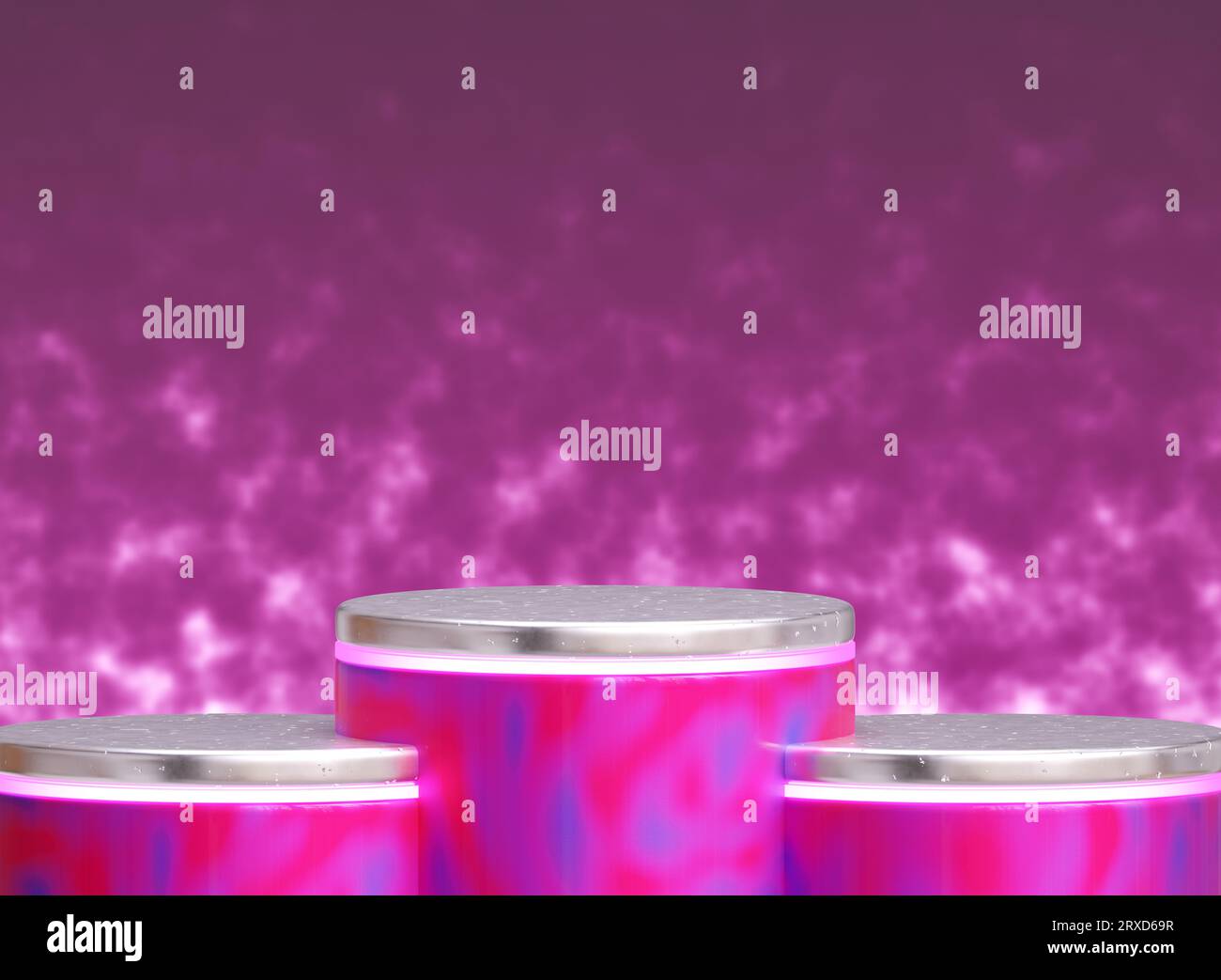 3d pink podium circle podium.3D realistic background, glowing pink ...