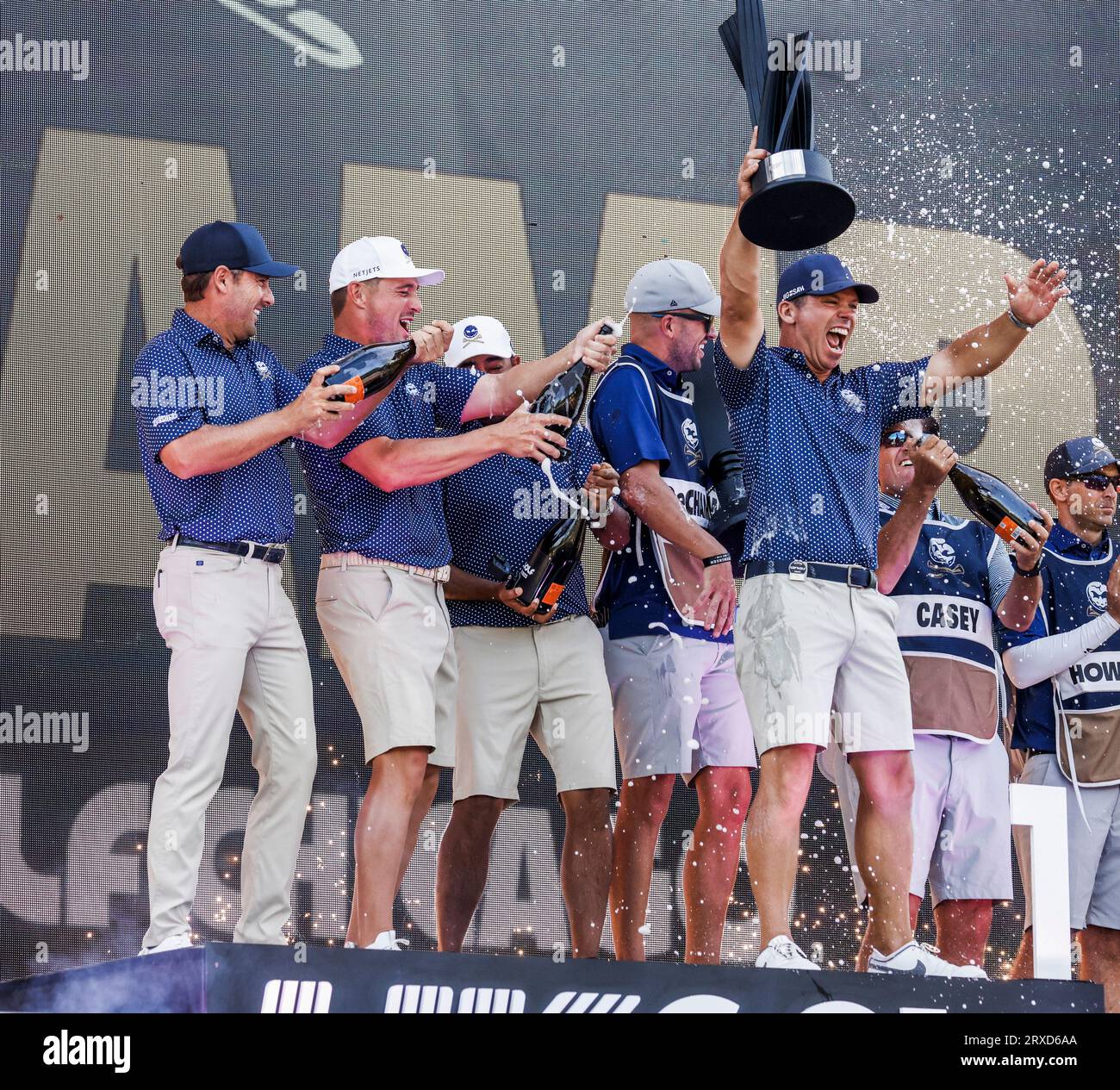 Sugar Grove, United States. 24th Sep, 2023. Paul Casey of England (R ...