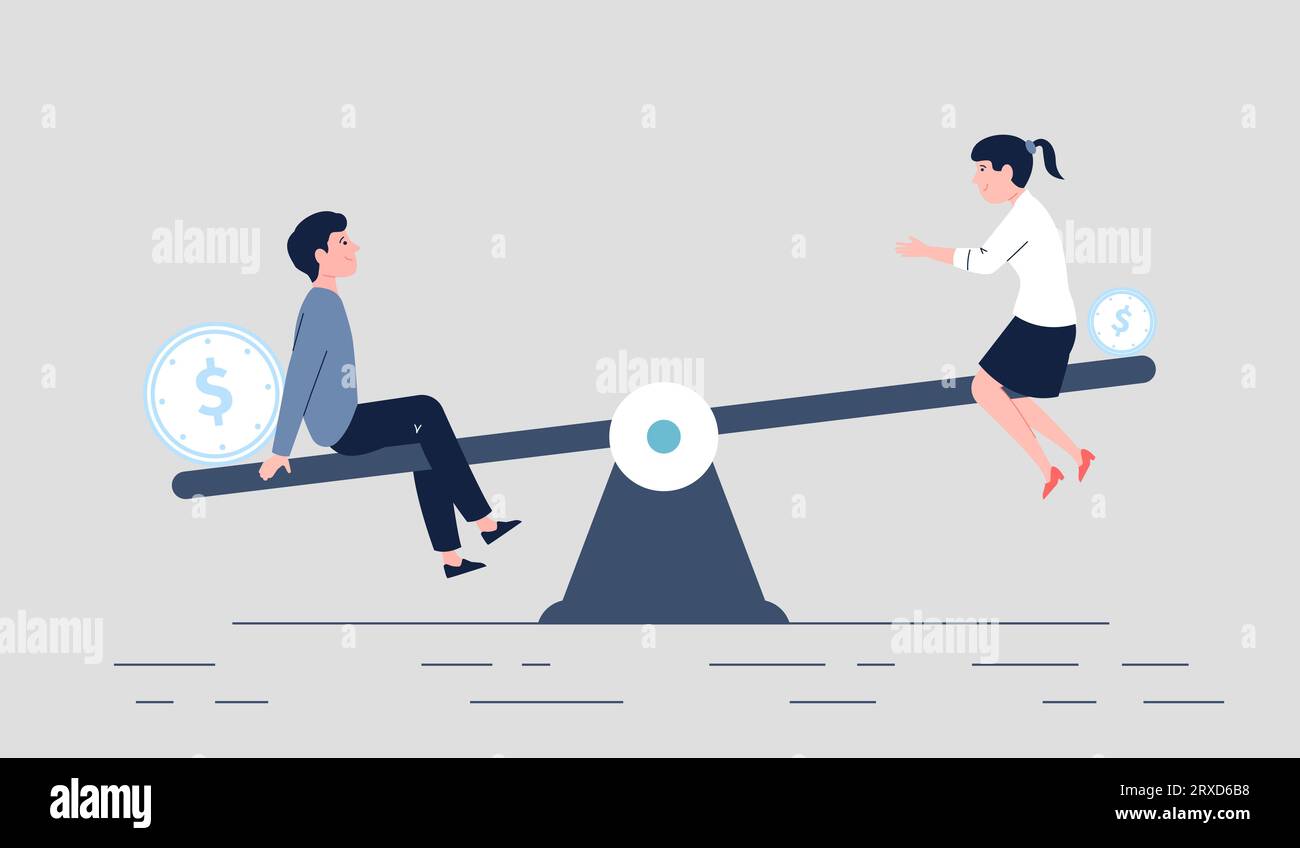 Gender distribution work Stock Vector Images - Alamy