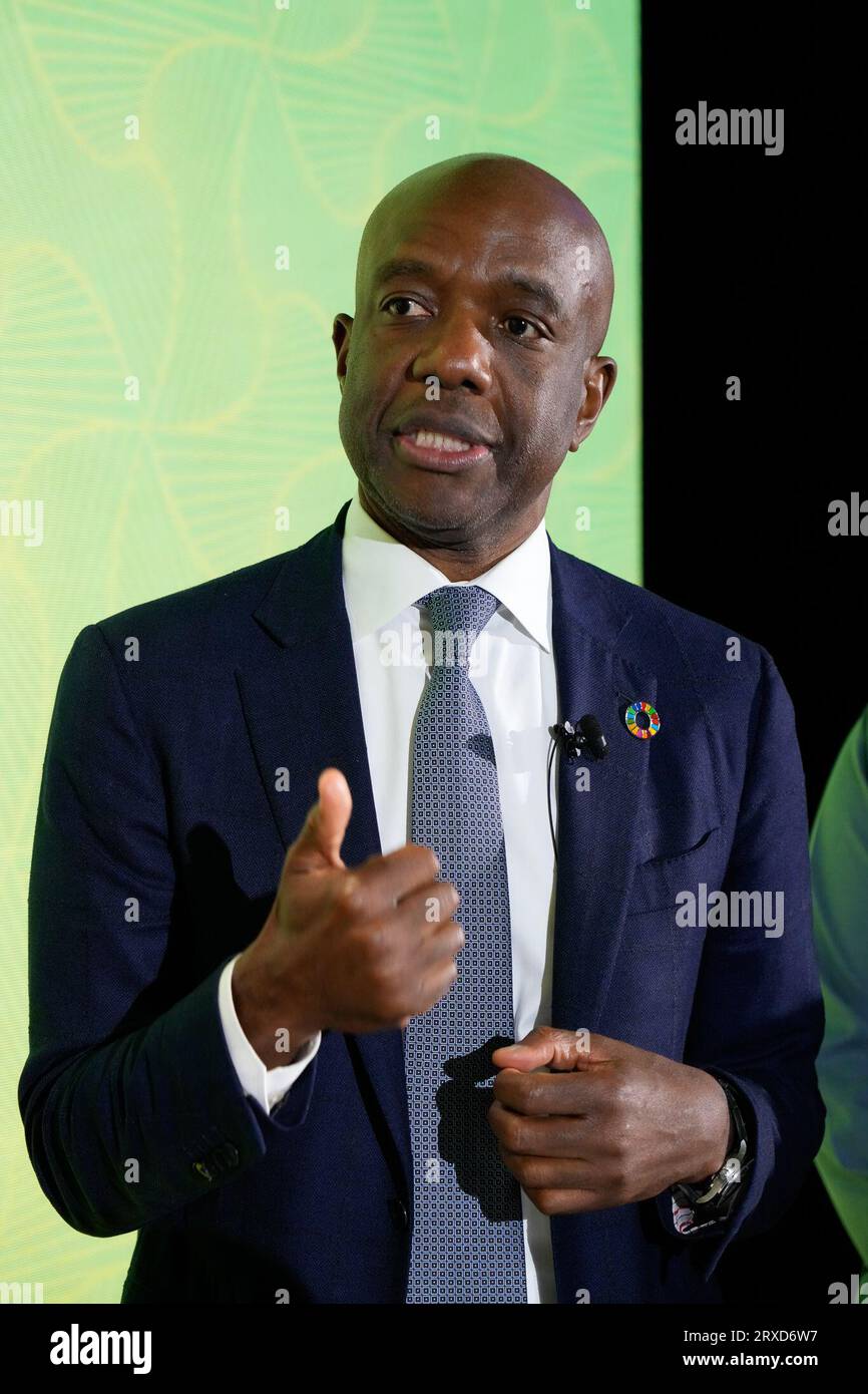 New York, New York, USA. , . James Manyika during the 2023 UNSTOPPABLE ...