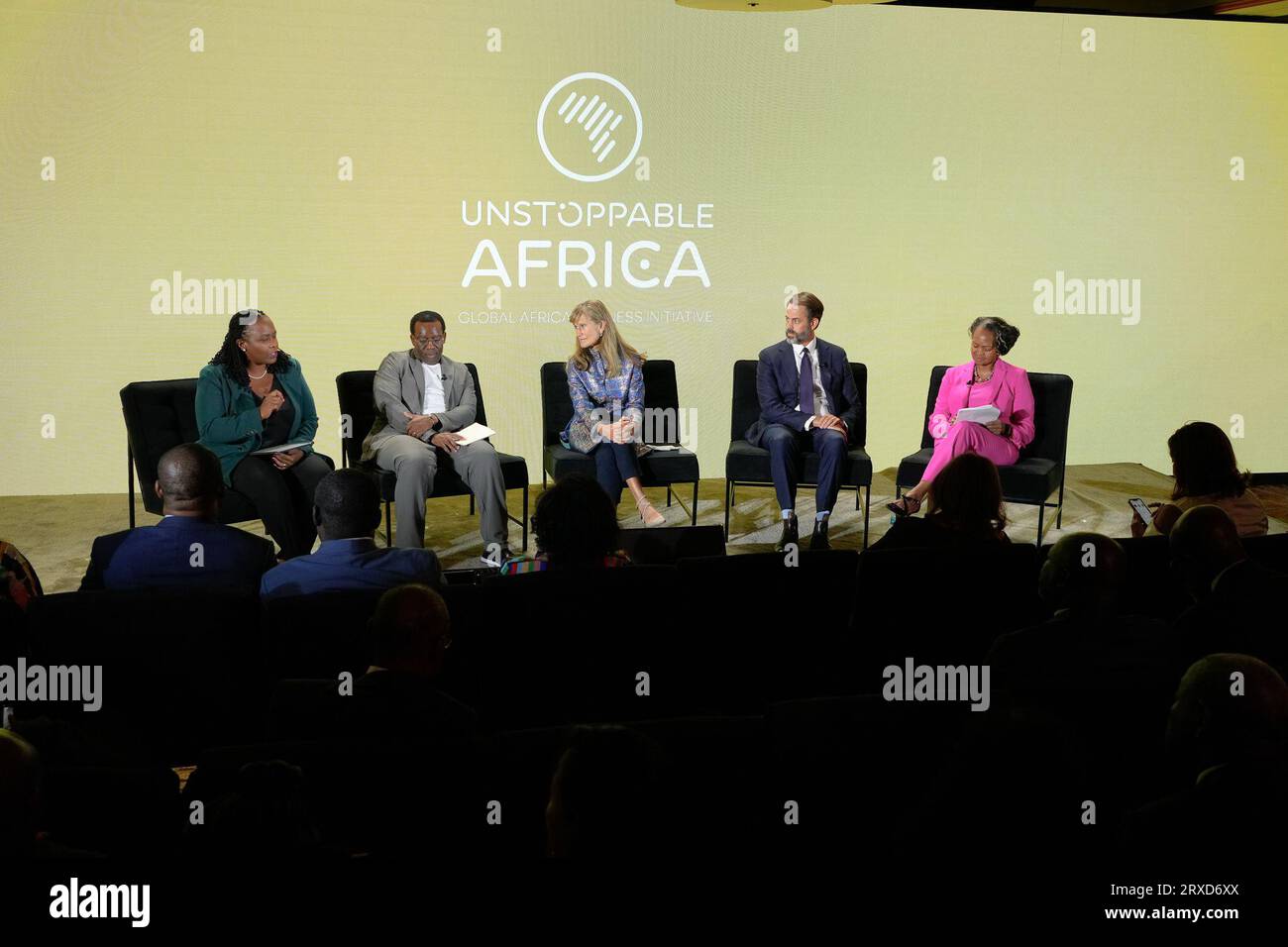 New York, New York, USA. , . Clare Akamanzi, Tshepo Mahloele ...