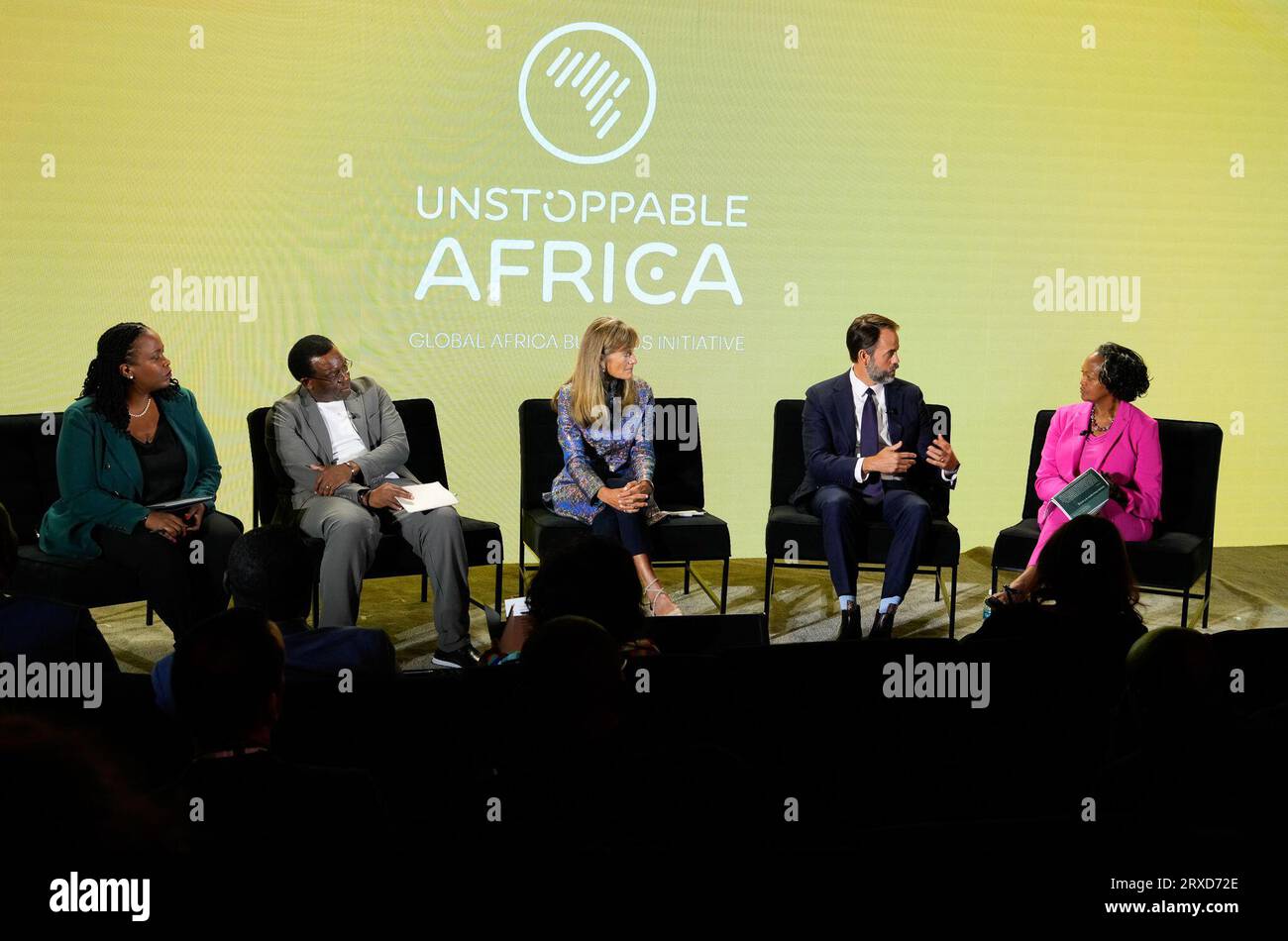 New York, New York, USA. , . Clare Akamanzi, Tshepo Mahloele ...