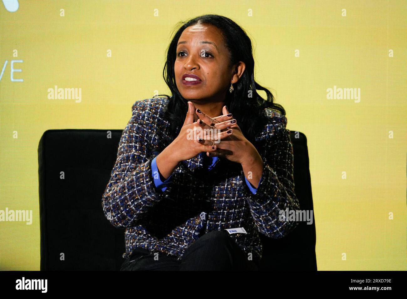 New York, New York, USA. , . Mimi Alemayehou during the 2023 ...