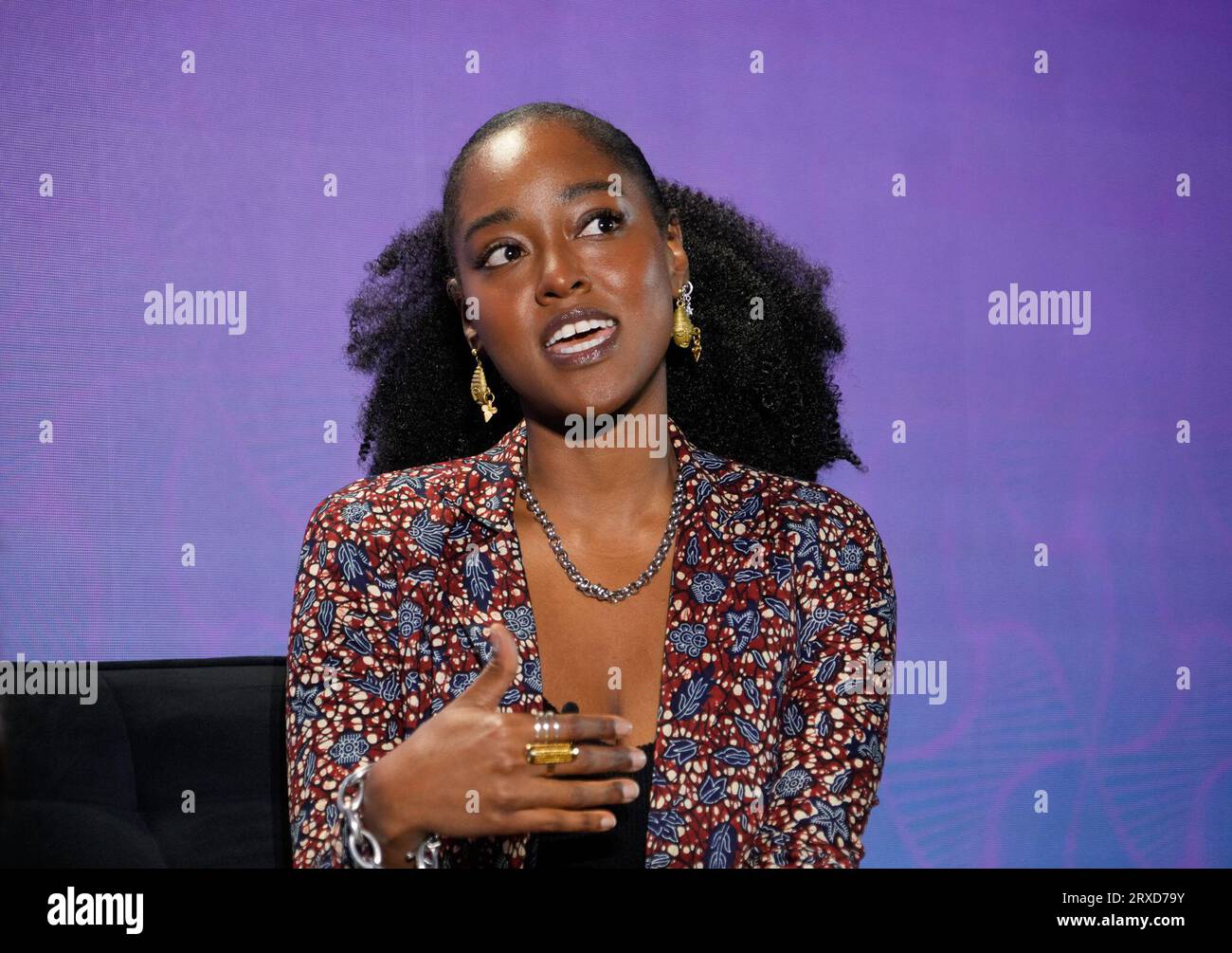 New York, New York, USA. , . Arsema Thomas during the 2023 UNSTOPPABLE ...
