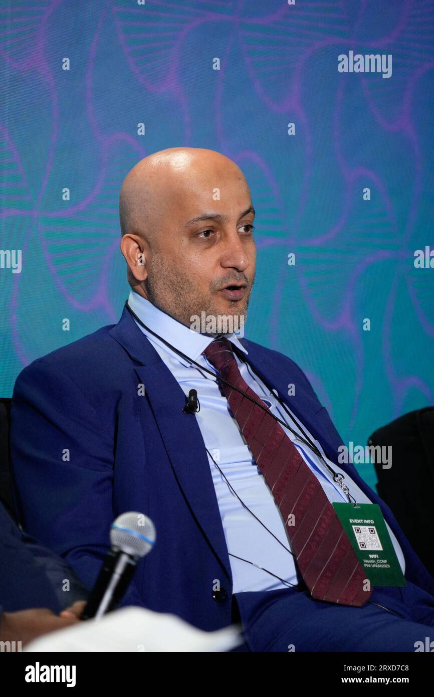 New York, New York, USA. , . Walid Hareb Al Falahi during the 2023 ...