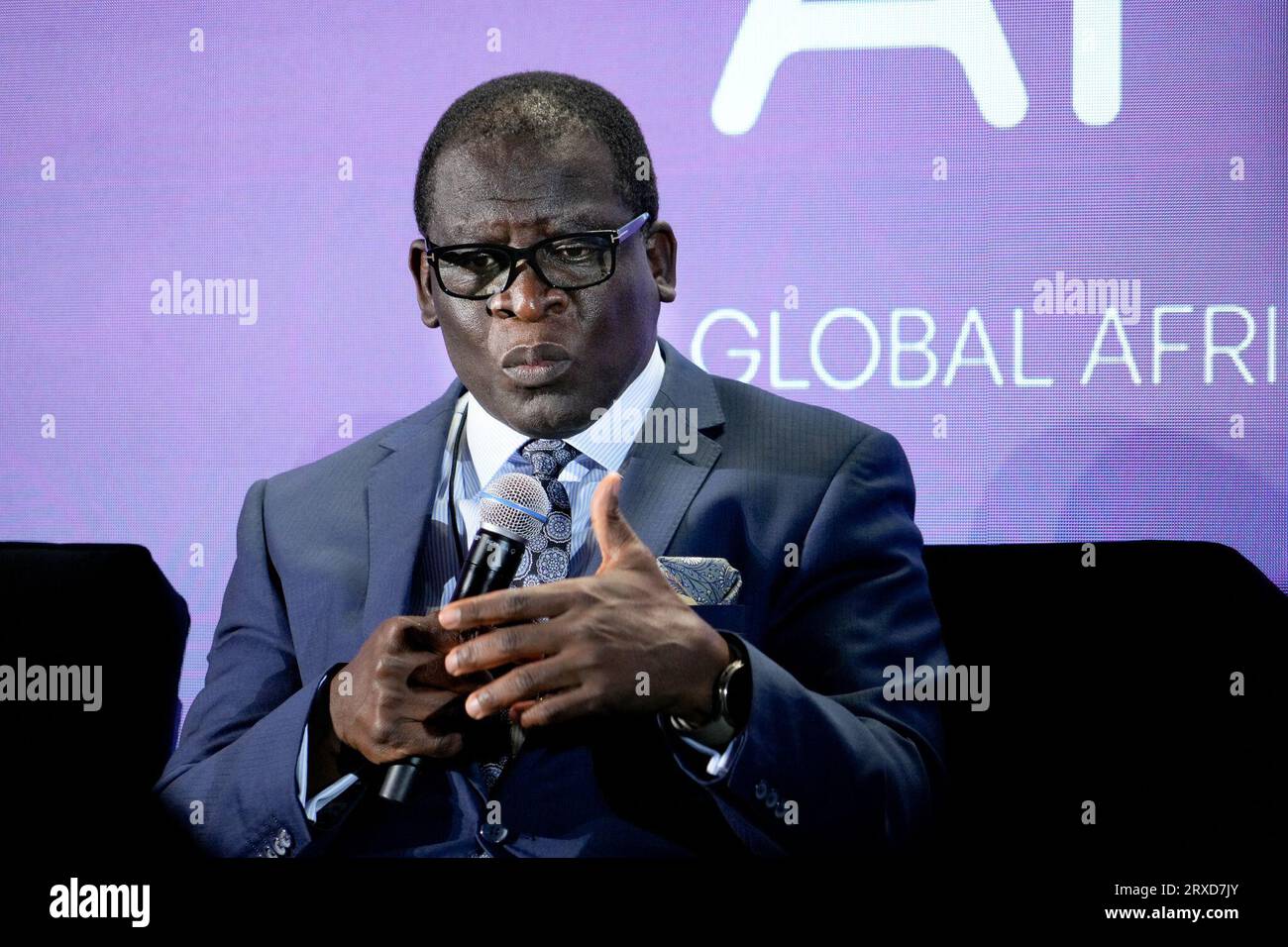 New York, New York, USA. , . Daniel Sackey during the 2023 UNSTOPPABLE ...