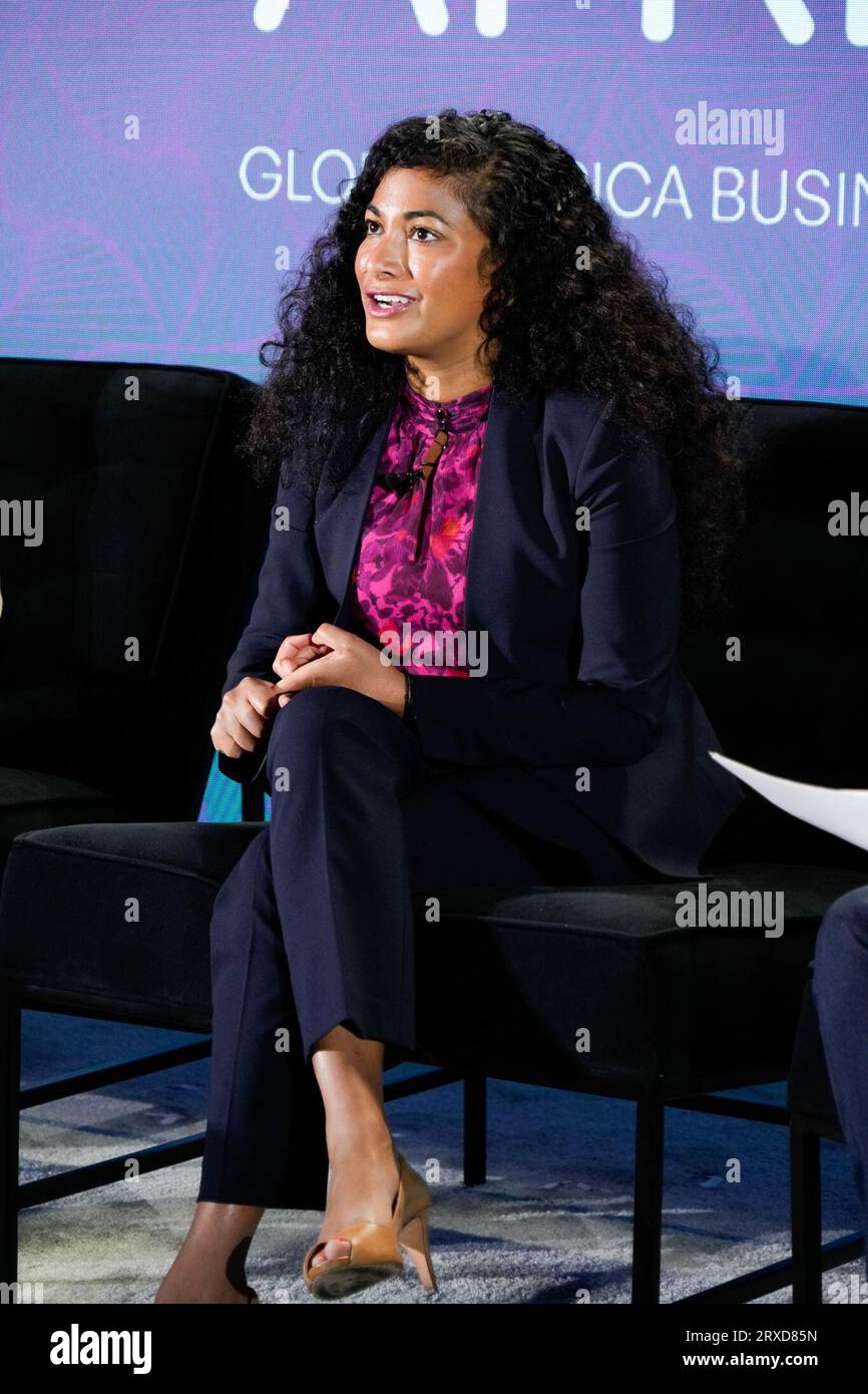 New York, New York, USA. , . Joy Basu during the 2023 UNSTOPPABLE ...