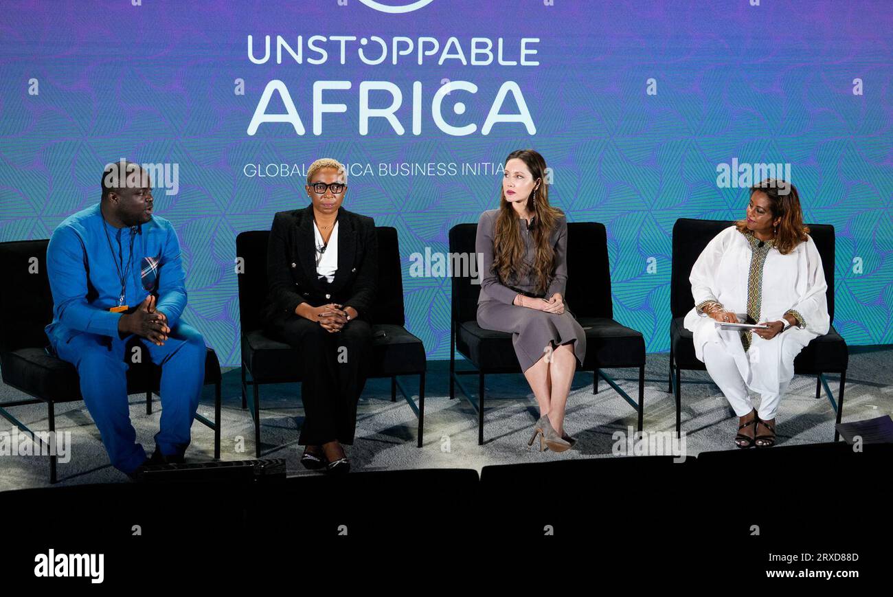 New York, New York, USA. , . Iyinoluwa Aboyeji, Fadilah Tchoumba ...