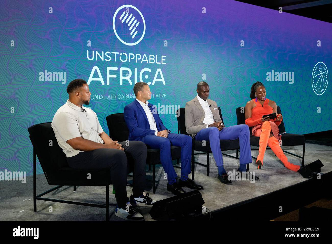 New York, New York, USA. , . Ndamukong Suh, Kyle Okposo, Gorgui Deng ...