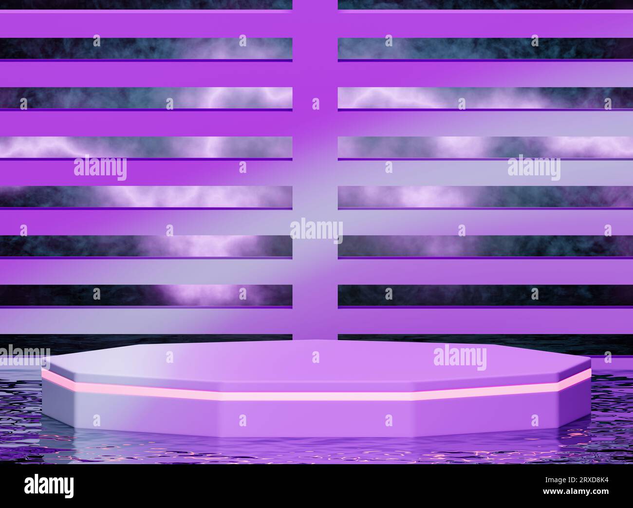 Purple 3d pedestal cylinder hi-res stock photography and images - Alamy