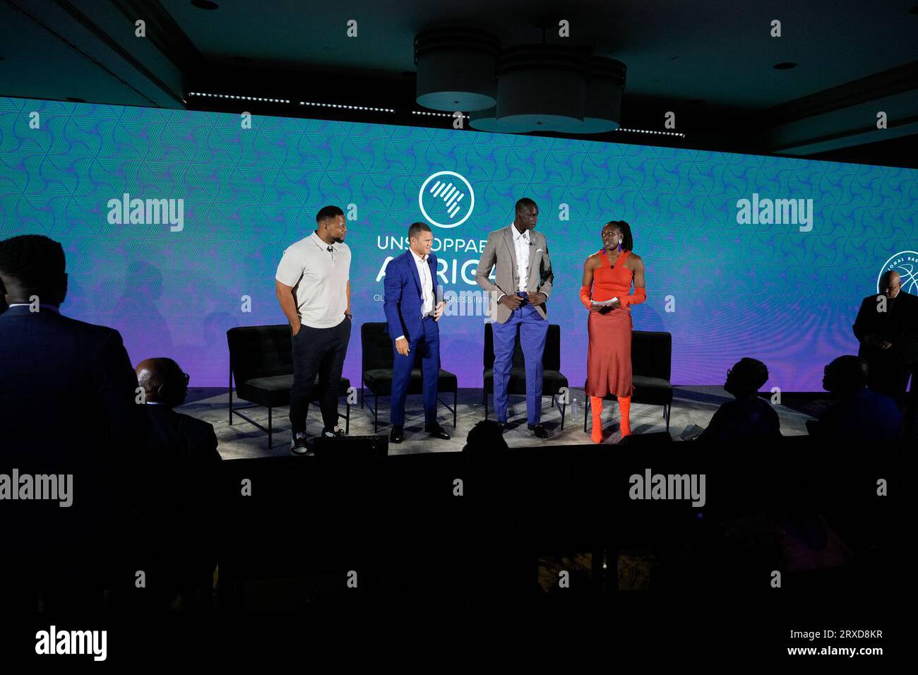 New York, New York, USA. , . Ndamukong Suh, Kyle Okposo, Gorgui Deng ...