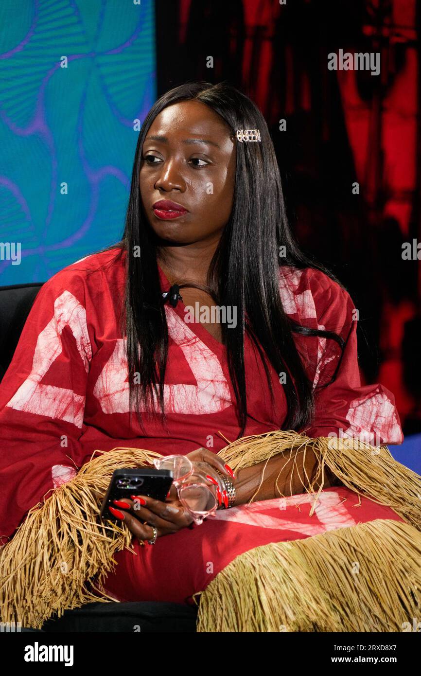 New York, New York, USA. , . Stephanie Busari during the 2023 UNSTOPPABLE AFRICA Conference ...