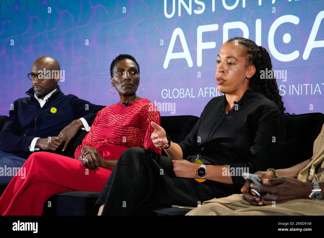 New York, New York, USA. , . Uzodinma Okonko-Iweala, Moky Makura ...