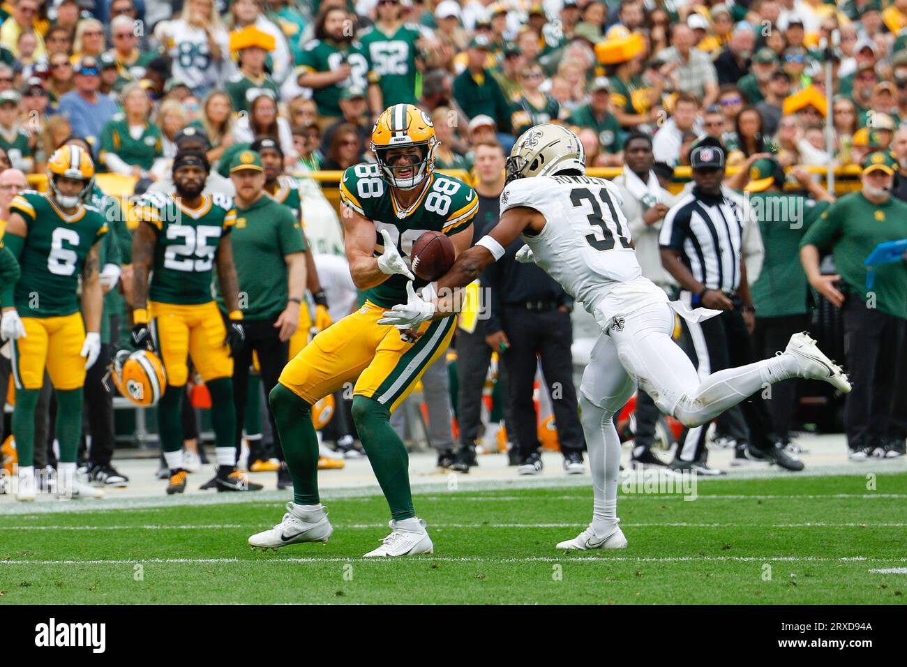 September 24, 2023: Green Bay Packers tight end Luke Musgrave (88 ...