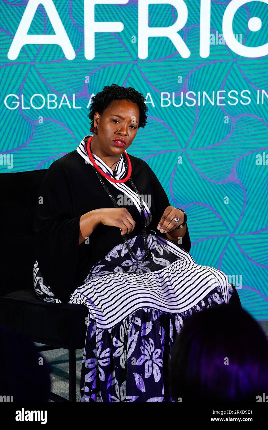 New York, New York, USA. , . Ernestine White-Mifetu during the 2023 ...