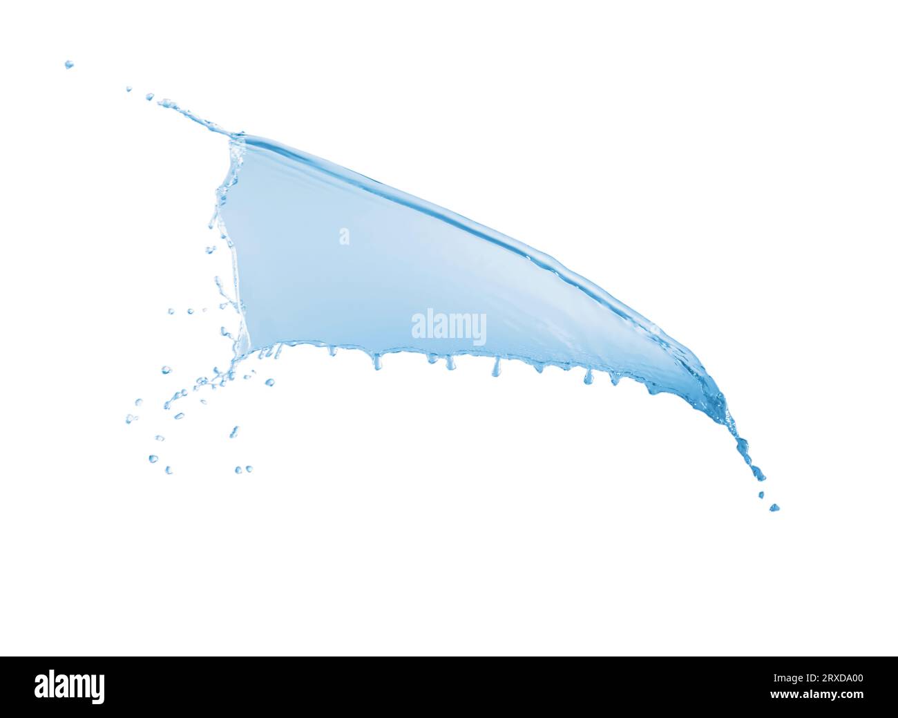 Splash of clear water isolated on white Stock Photo - Alamy